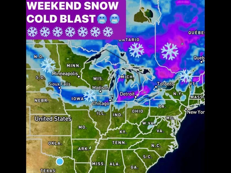 Weekend Snow and Cold Blast to Bring Chicago Its First Taste of Winter ...
