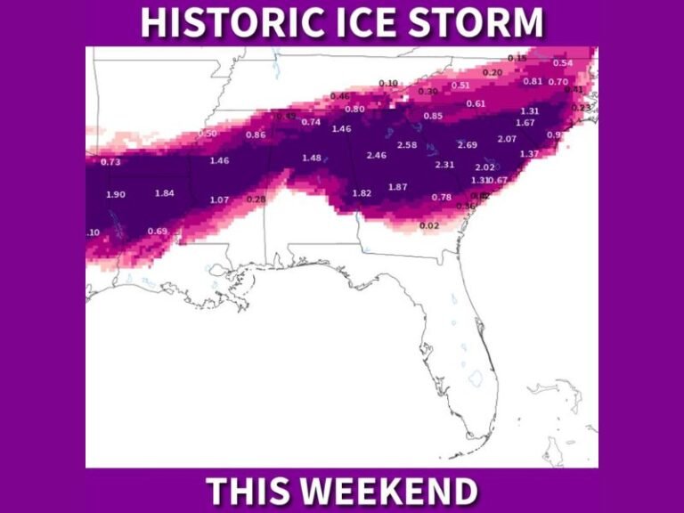 Historic Ice Storm Threat Builds Across Texas, Louisiana, Mississippi ...