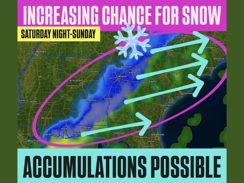 Snow Threat Expands Across Louisiana, Mississippi, Alabama, Georgia ...