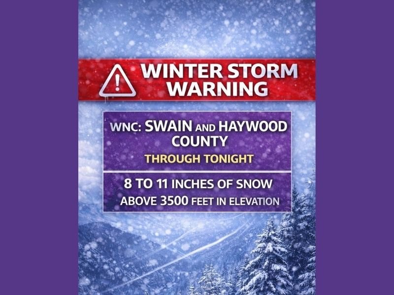 Western North Carolina and East Tennessee Mountains Under Winter Storm ...
