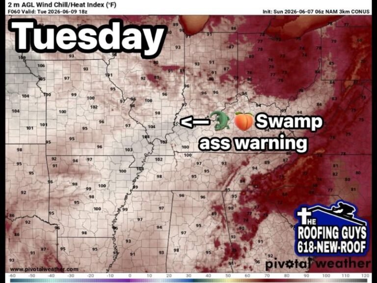 Dangerous Heat Index Values Exceeding 100 Degrees Spreading Across the ...