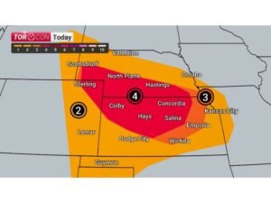 TORCON 4 Tornado Risk Strikes Kansas, Nebraska and Colorado Today With ...